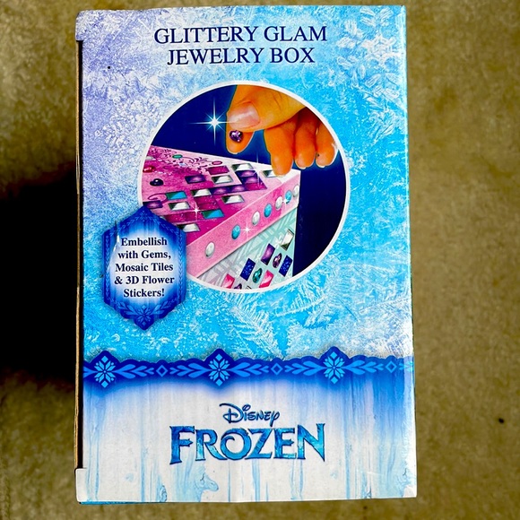 Disney | Toys | Frozen Glittery Glam Jewelry Box Sealed 3d Flower ...